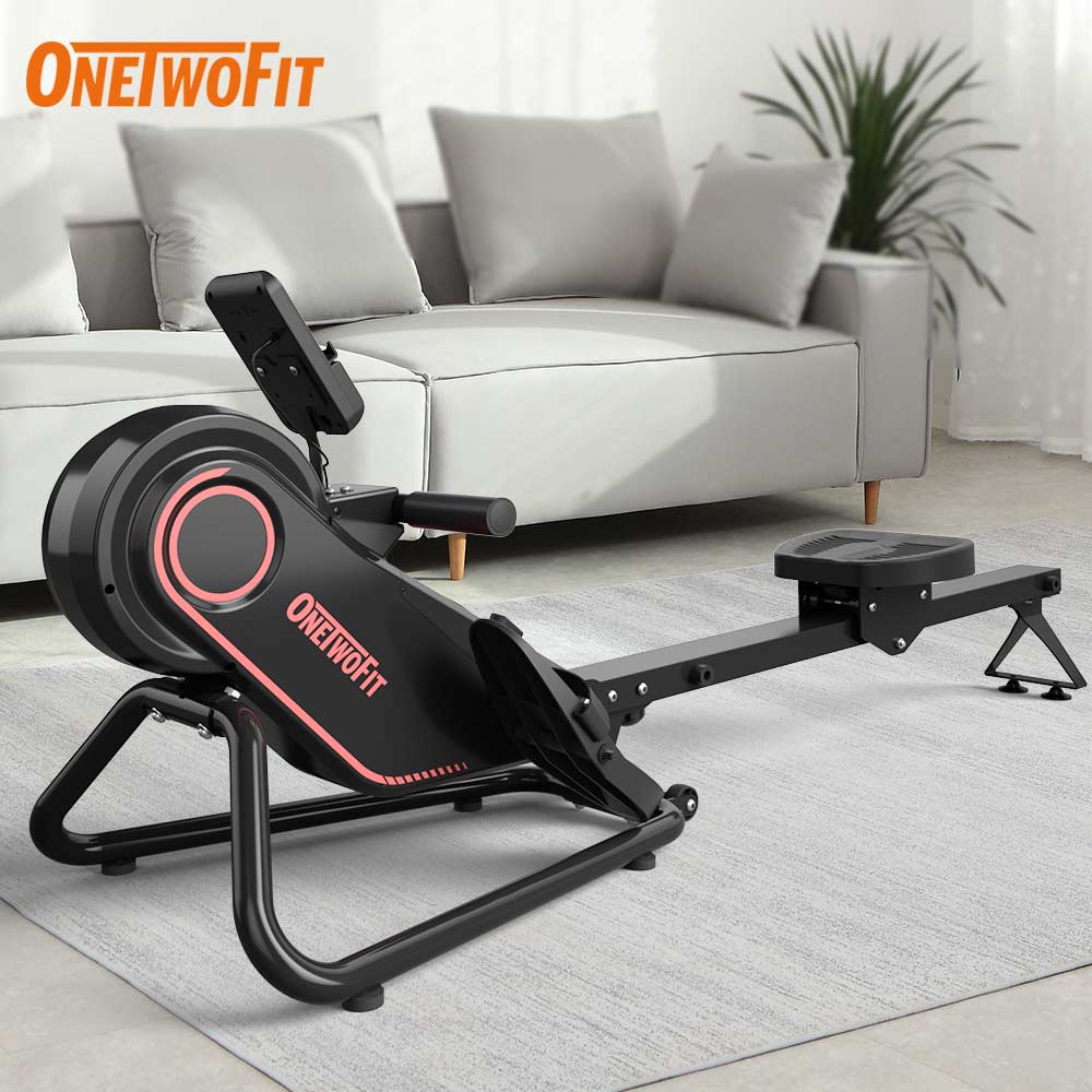 OneTwoFit New Rowing Machine 10-level Adjustable Resistance Rower with ...
