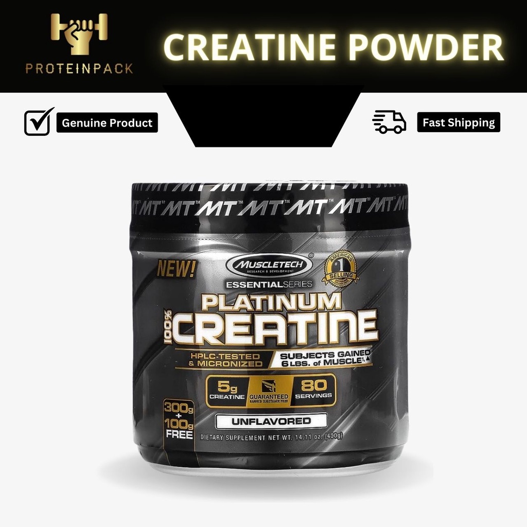 Muscletech Essential Series Platinium 100% Creatine Unflavored 400g ...