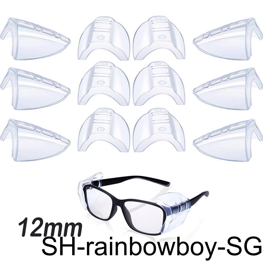 1 Pair Universal Anti-dust Glasses Side Wing Transparent Protector ...
