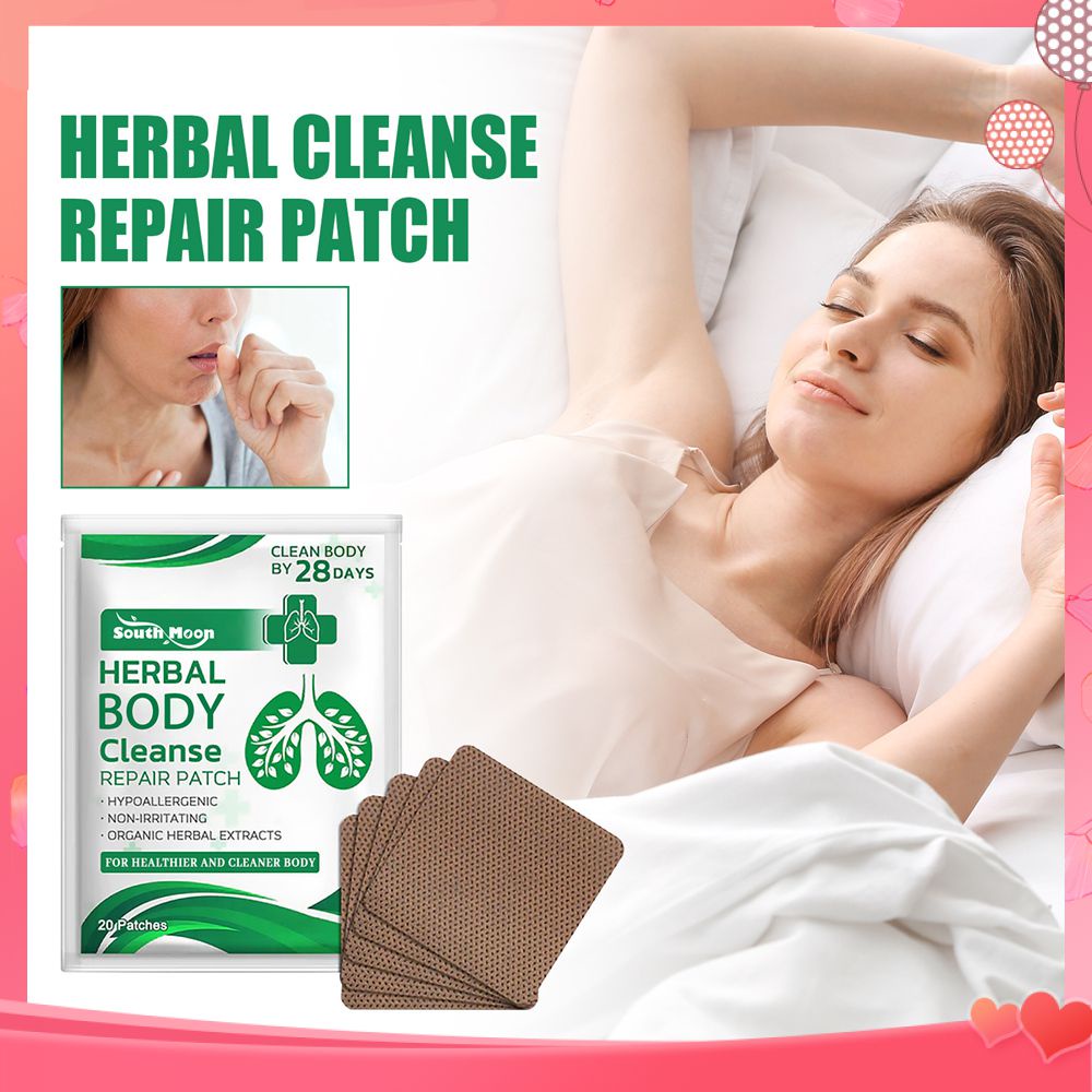 South Moon 20 Patches Herbal Body Cleanse Repair Patch Assist Breathing ...
