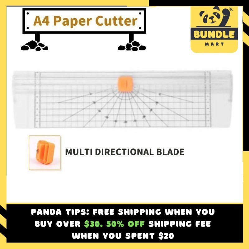 (BundleMart) A4 Paper Cutter Paper Trimmer Angle Cutter Portable ...