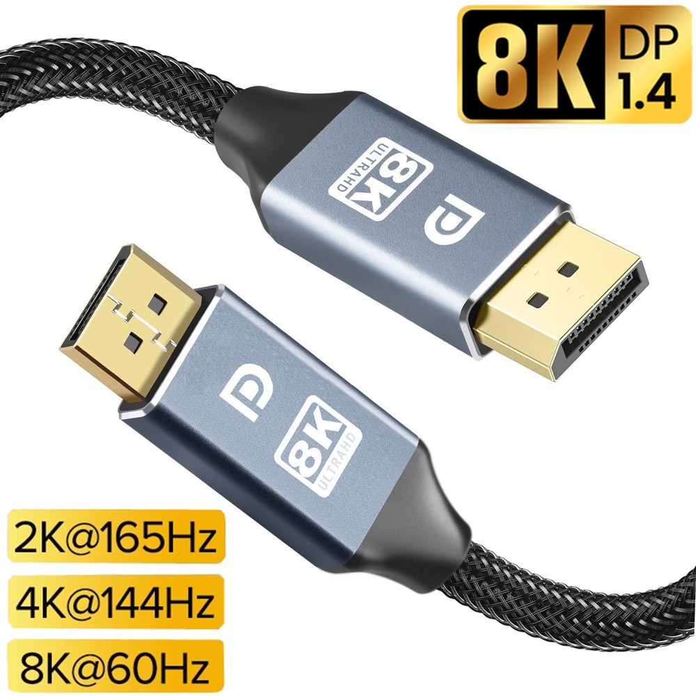 DisplayPort Cable DP 1.4 to DP Cable 8K 4K 144Hz 165Hz Display Port ...