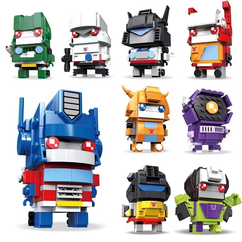 Q Version Transformers Optimus Prime Megatron Building Blocks Kids ...