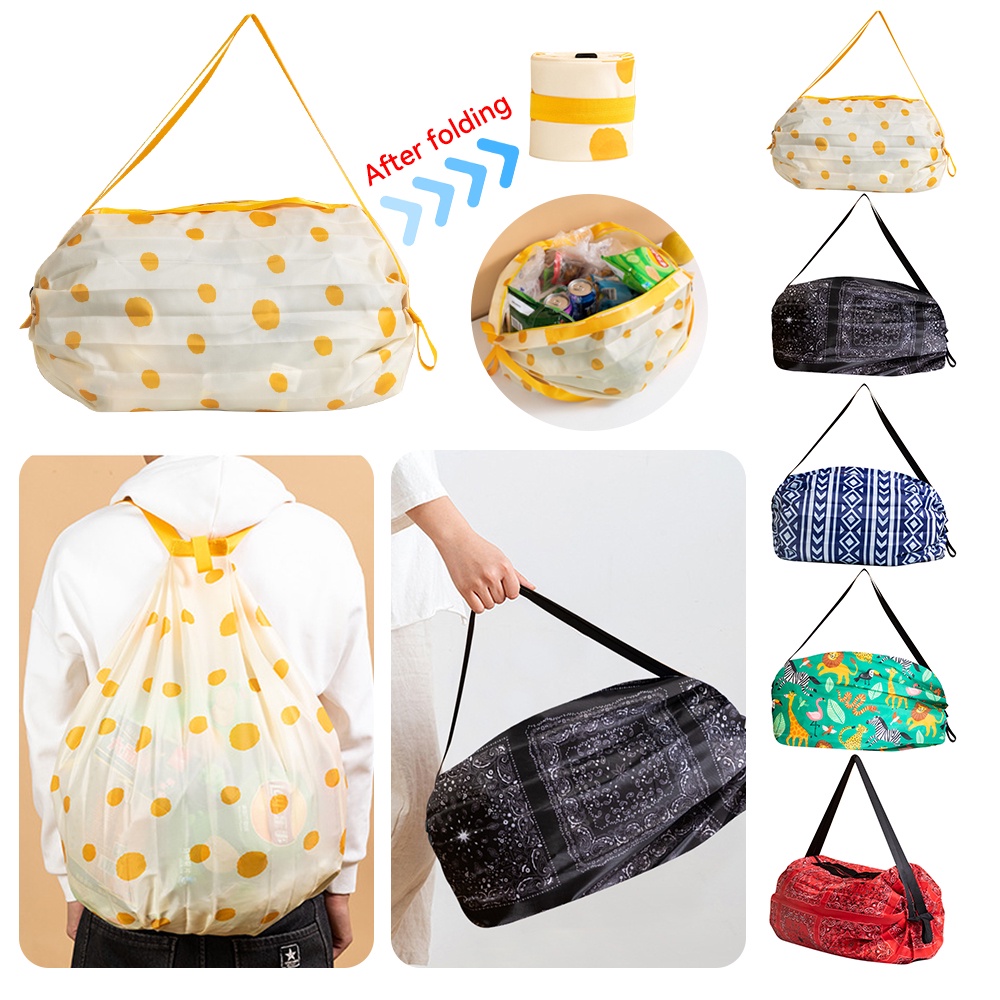 Waterproof Foldable Shopping Bag /Travel Grocery Tote Bags / Eco ...