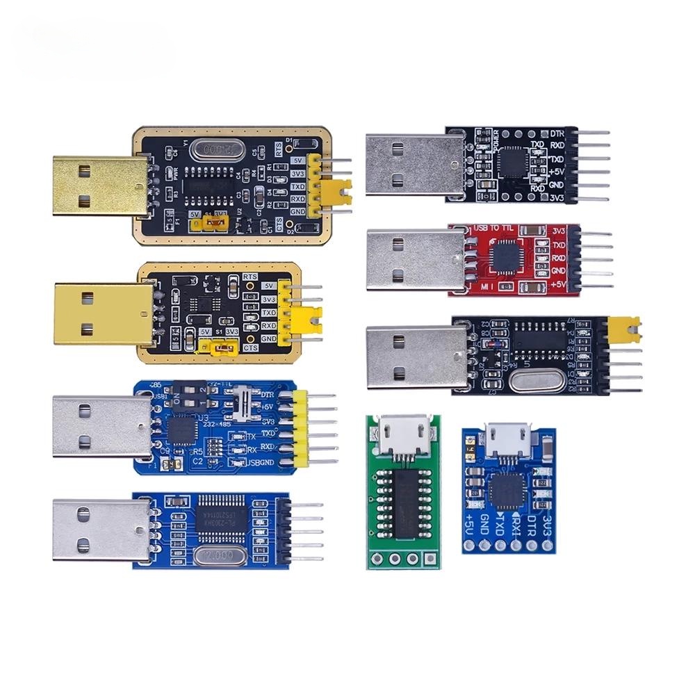 CH340 module USB to TTL CH340G upgrade download a small wire brush plate STC microcontroller ...