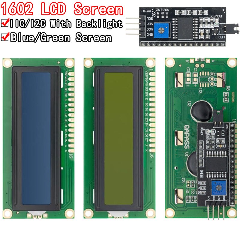 LCD module Blue Green screen IIC/I2C 1602 for arduino 1602 LCD UNO r3 mega2560 LCD1602 LCD1602 ...