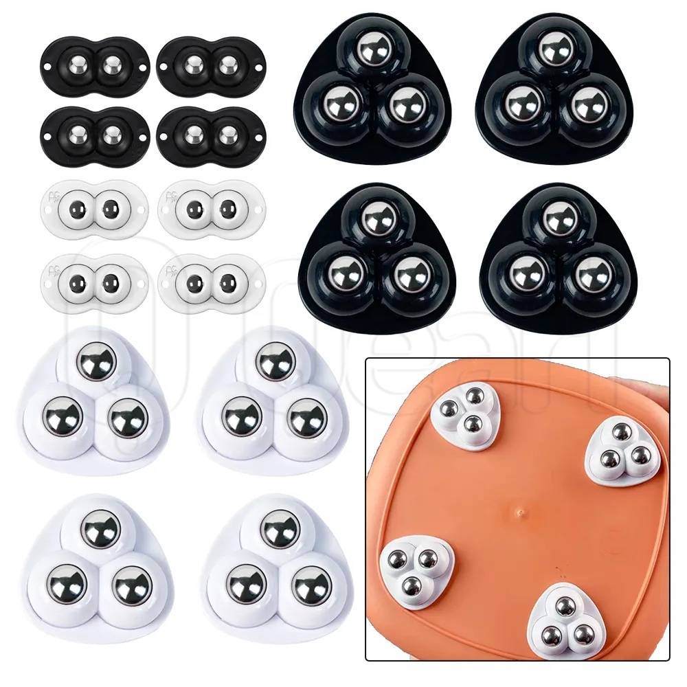 Self-adhesive Three Beads Universal Wheel / Stainless Steel Beads ...