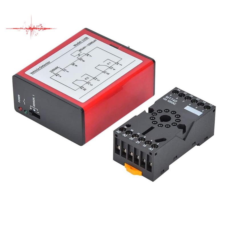 110B Vehicle Detector AC220V Single Channel Inductive Vehicle Loop ...