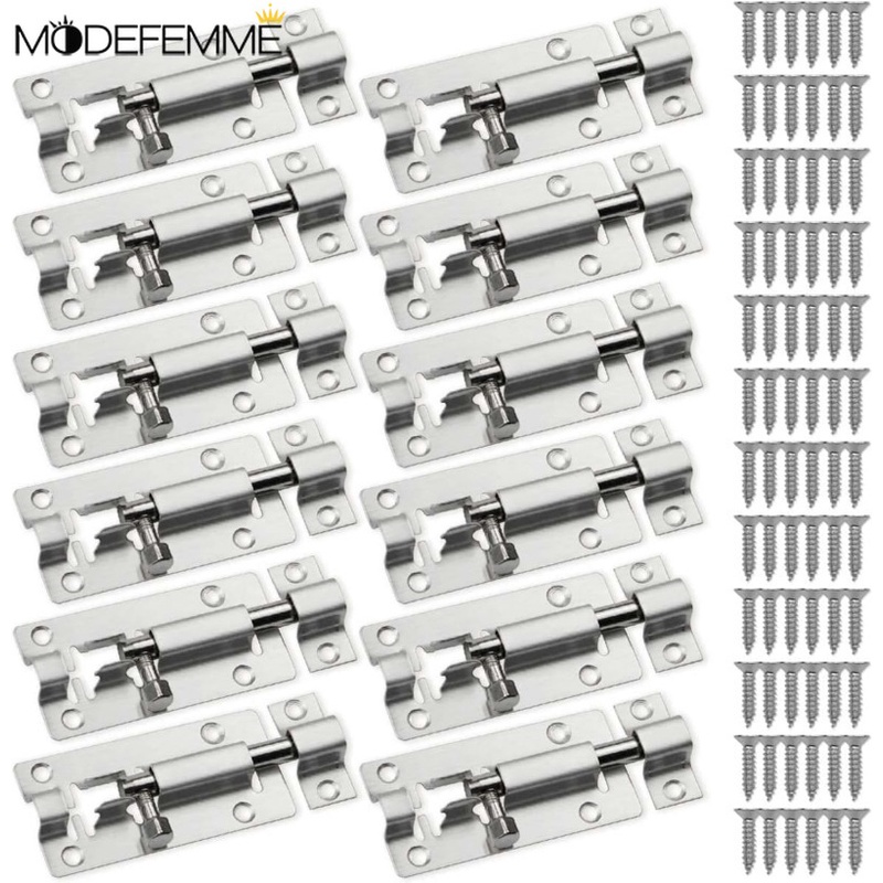 Slide Barrel Bolt Latch / Stainless Steel Sliding Lock With Screws / 6 ...