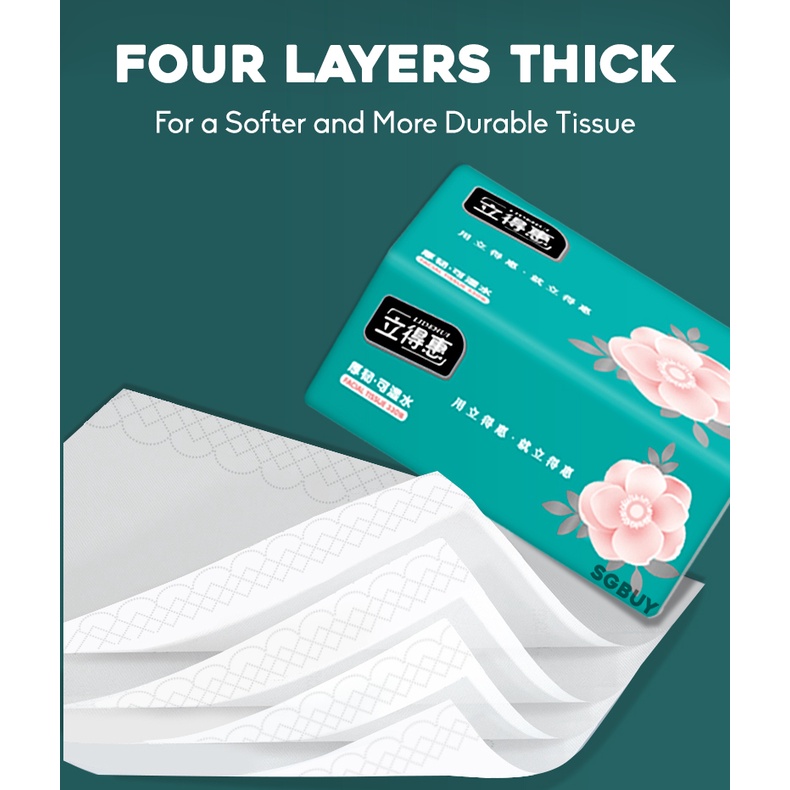 [SG Seller] Large 4 Ply Facial Tissue | Facial Tissue Paper | Facial ...