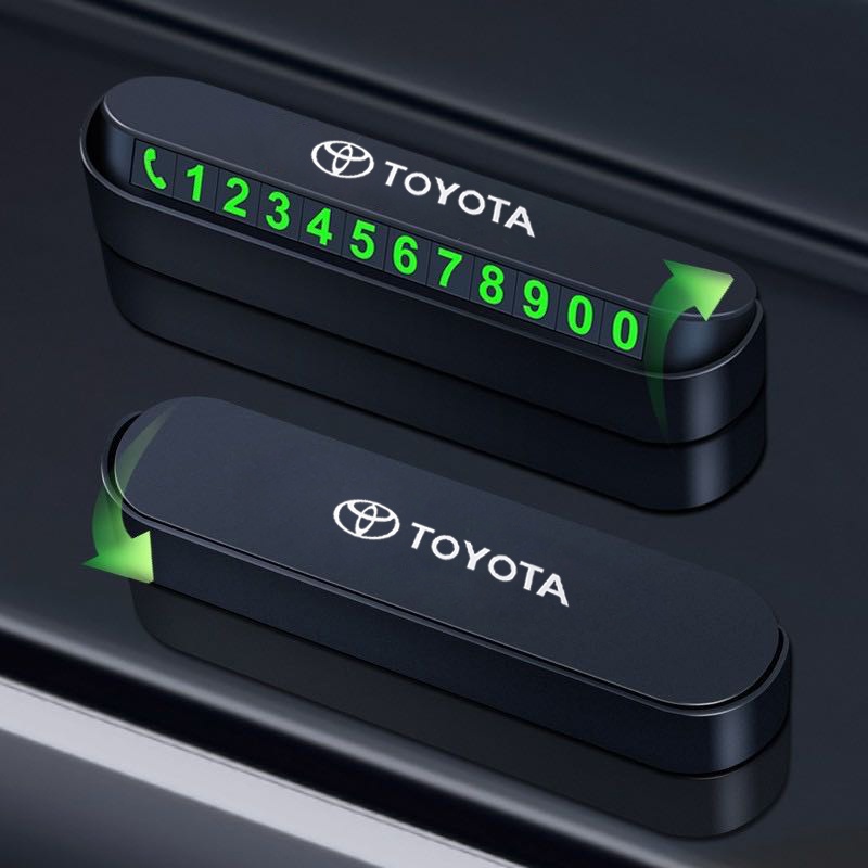 [Ready Stock] Toyota Car Phone Number Card Plate Car Park Stop Car ...