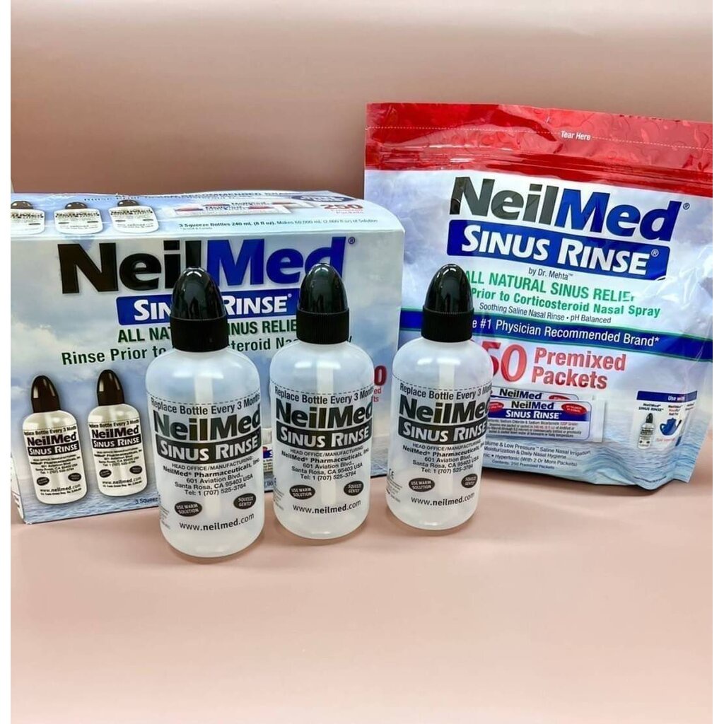 Nasal Wash Saline Neilmed Sinus Rinse Value set | Shopee Singapore