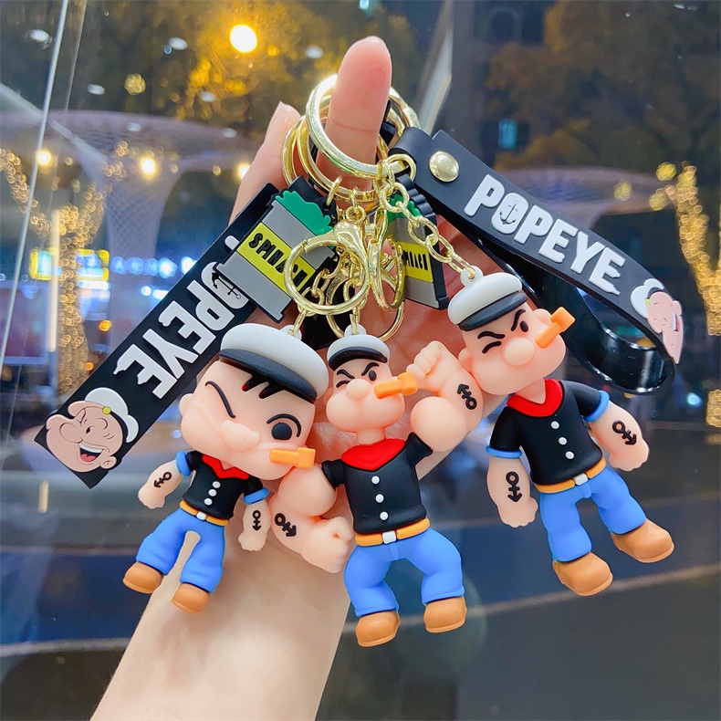 Popeye the Sailor keychain car pendant | Shopee Singapore