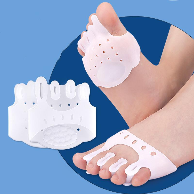 2pcs Gel Toe Separators Bunion Corrector with Metatarsal Pad Forefoot ...