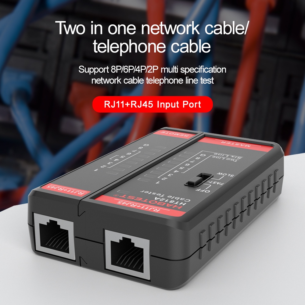 HABOTEST HT812A Network Cable Tester Wire Tracker Telephone Line Test ...