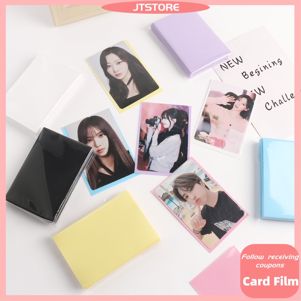 50pcs/set Card Sleeves Thicken Card Film for Idol Cards Kpop BTS ...