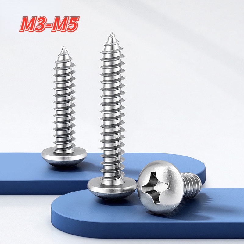 Round Head Screws Wooden Screws Furniture Screws 304 Stainless Steel ...
