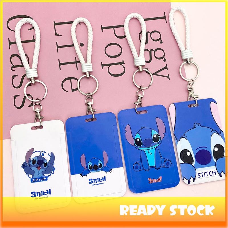 Stitch Card Holder Lanyard Embossing Card Protection Case Short Hand ...