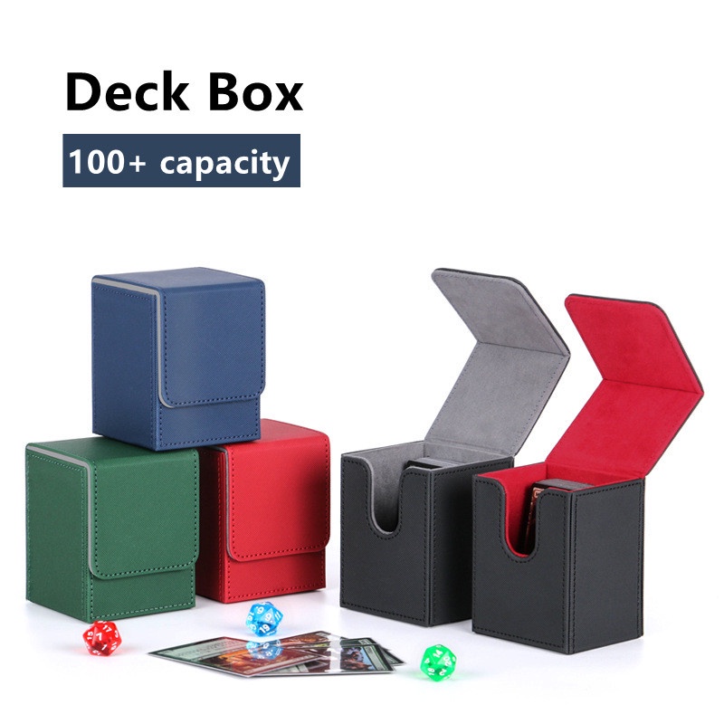 100+ Storage Deck Box Leather Board Game Card Case Yugioh Ptcg ...