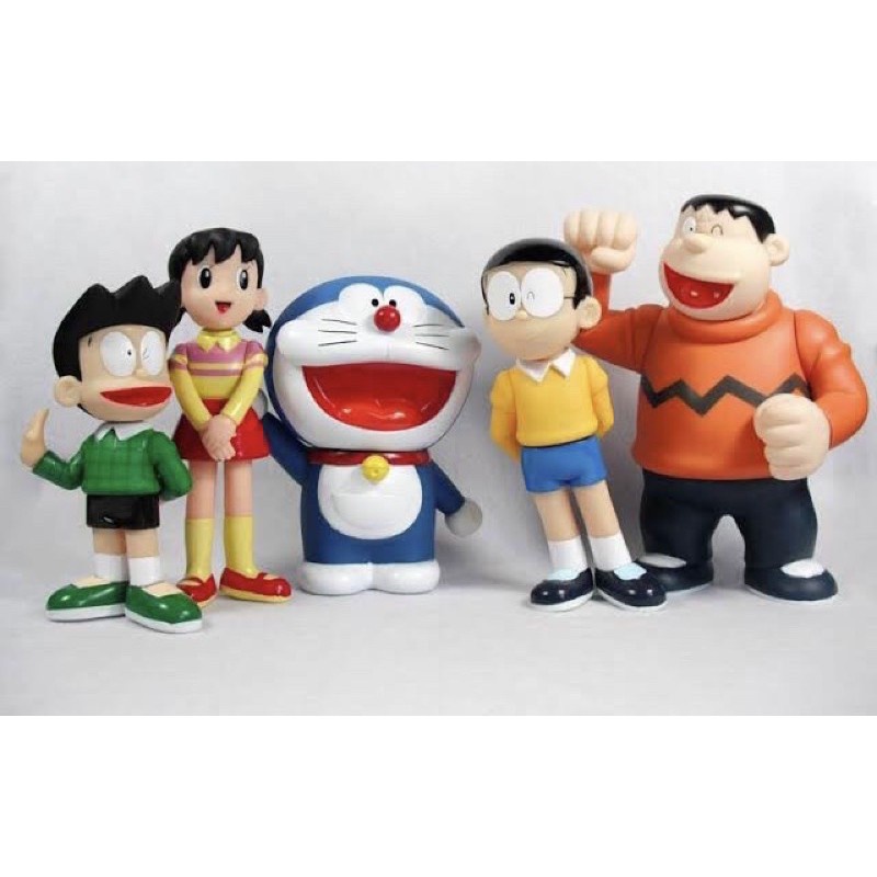 MEGA doraemon Model 5 Jumbo Figures Nobita Shizuka Giant Tsuneo 22 Cm ...