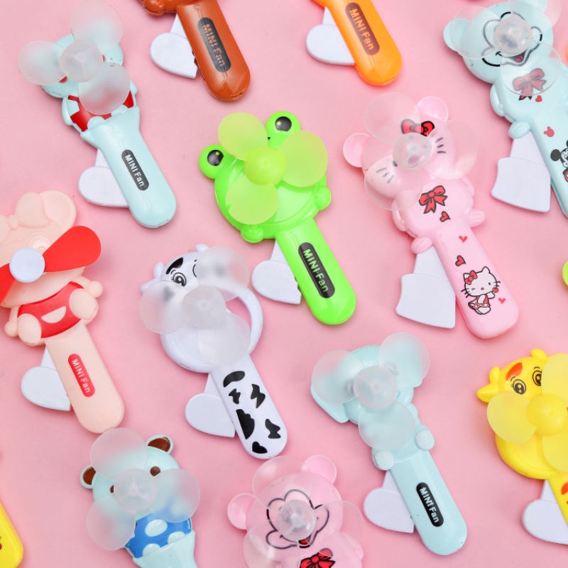 Cartoon Cartoon Hand Fan Mini Portable Hand-Pressed Fan Hand-held Fan ...