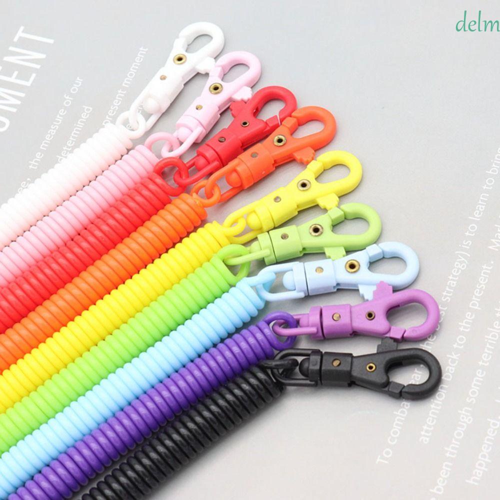 DELMER Keyring Gifts Anti-lost Lobster Clasp Rope Whistle Keychain ID ...
