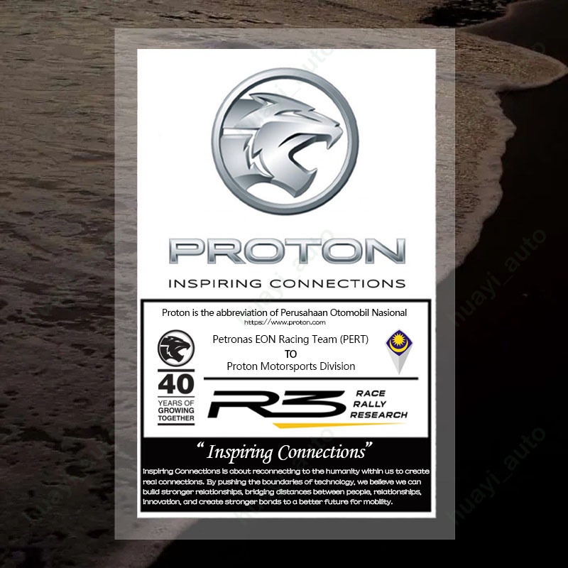 Proton Car Windscreen JDM Decorative Stickers X90 wira Persona X50 Saga ...