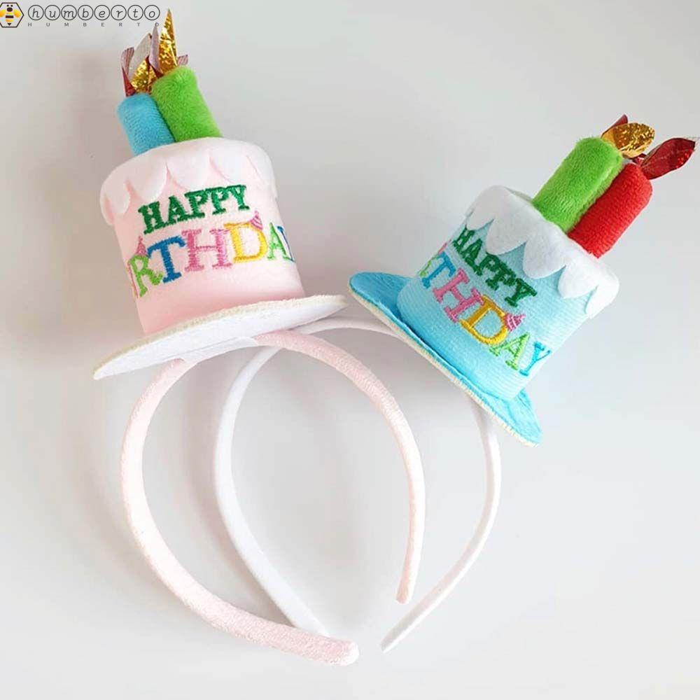 HUMBERTO Gifts Birthday Cake Headband Cute Hair Hoop Happy Birthday ...