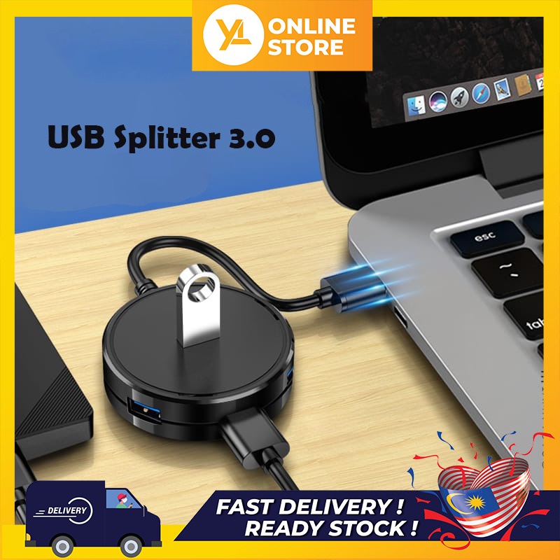 Usb splitter 3.0 one with six high-speed external laptop multi ...