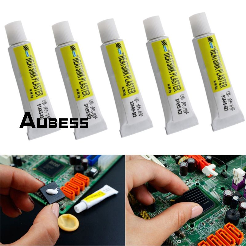 5pcs 5g STARS-922 Heatsink Plaster Thermal Grease Adhesive Cooling ...