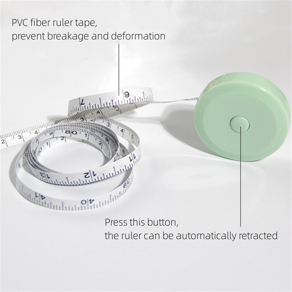 Mini Soft Tape Measure Retractable 1.5m 5ft 60" Sewing Tailor Body ...