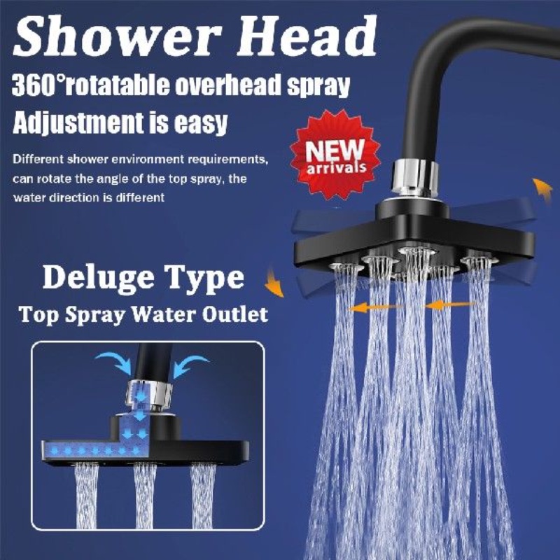 High Pressure Mini Rainshower Magic Water Flow Rainfall Shower Head Top ...