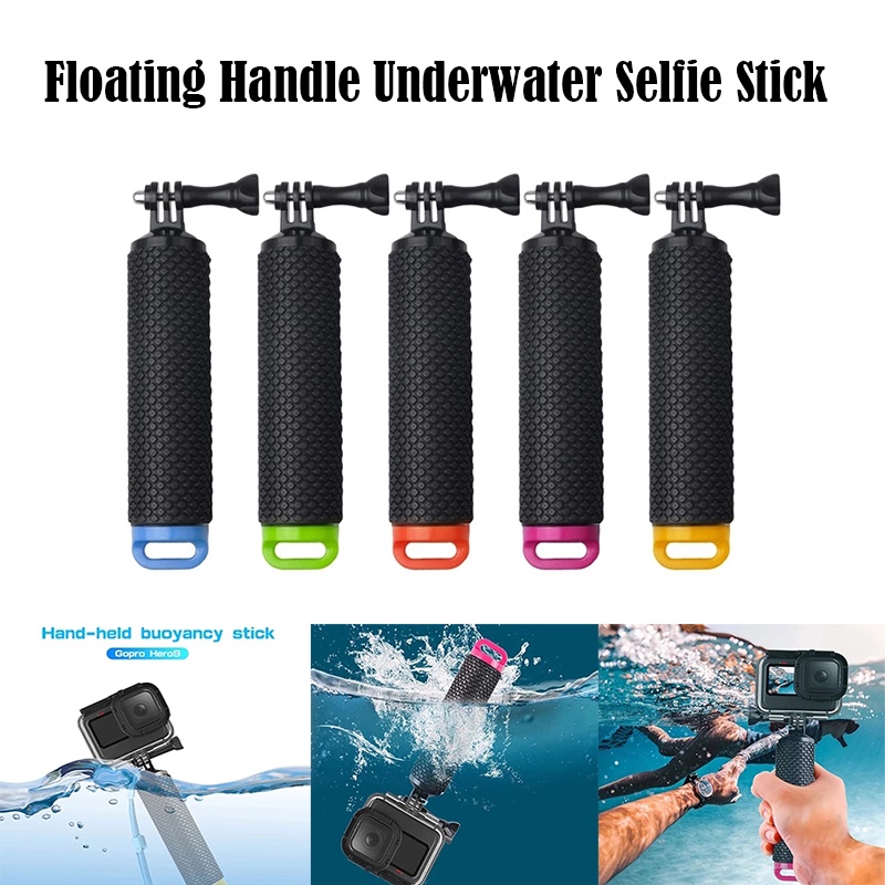 Floating Handle Underwater Selfie Stick Diving Action Camera ...