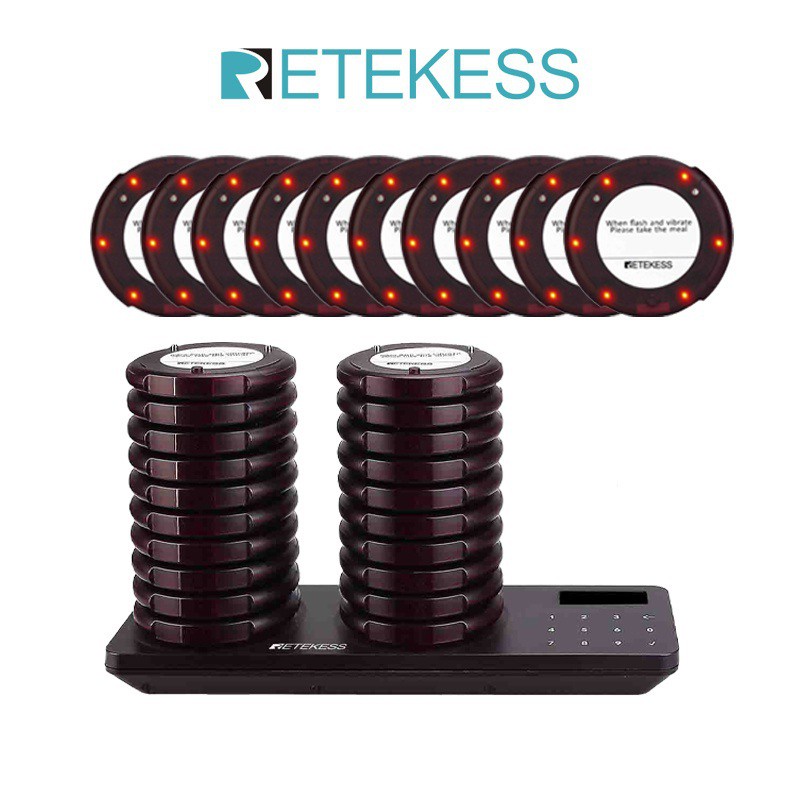 Retekess TD163 Restaurant Pager Calling System Guest Pager for ...
