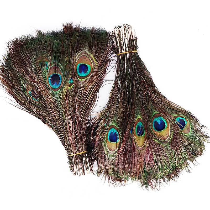 20/100Pcs 25-30cm Natural Peacock Feathers Pluma Wedding Party Feathers ...