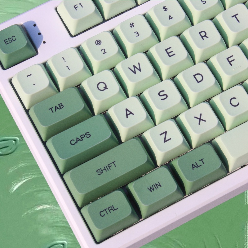 125 Keys Green Matcha Keycap Set XDA Profile PBT Dye-Sub Mechanical ...