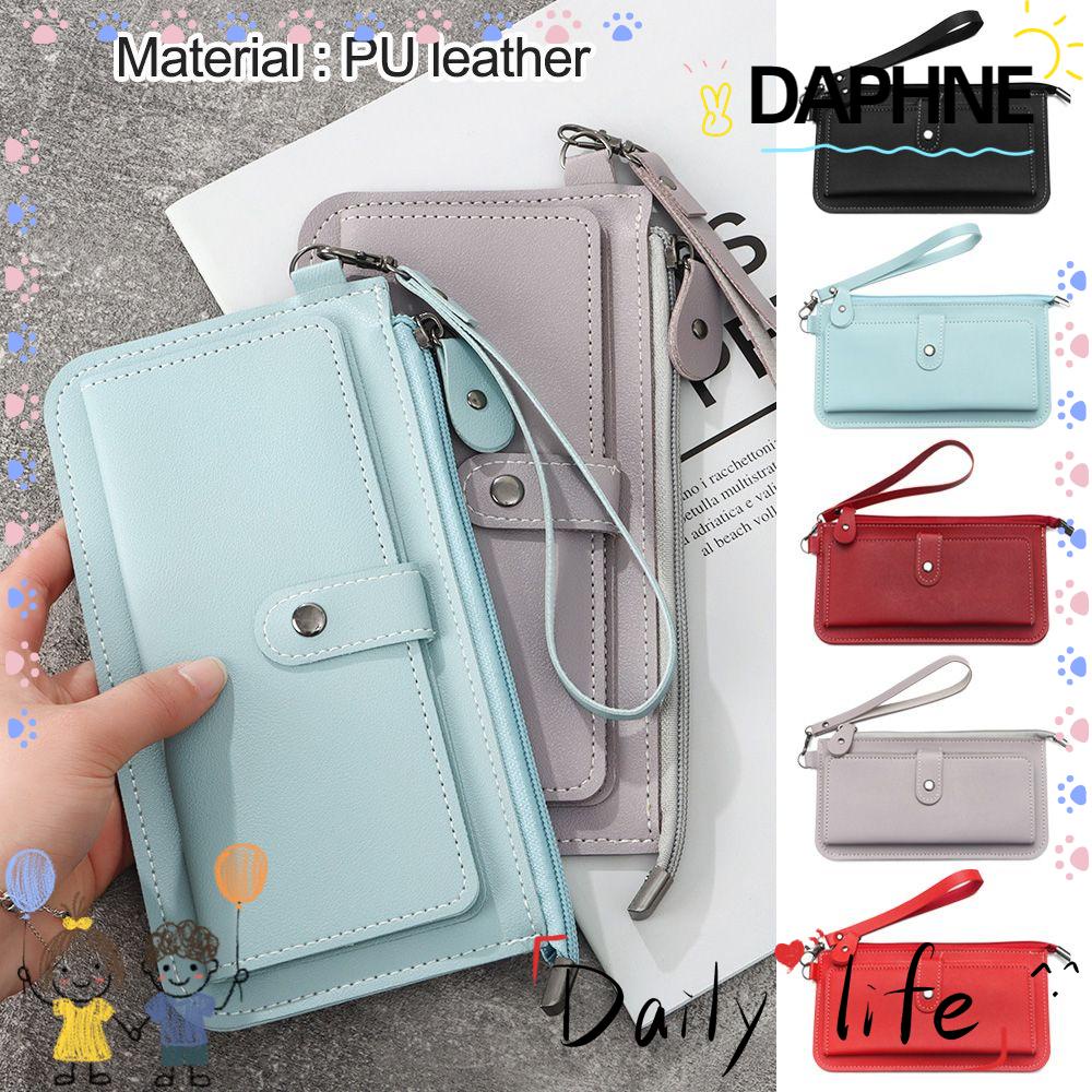 DAPHNE Casual Buckle Long Purse New Zipper Wallet Card Holder Purse ...
