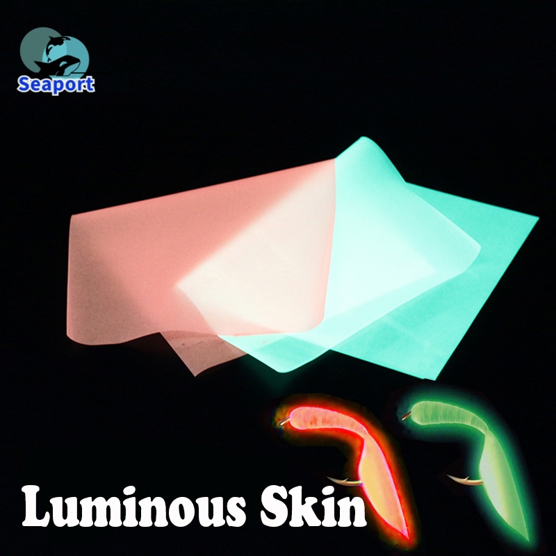 Luminous Fish Skin Glow in the Dark Night Fishing Sabiki Rigs DIY ...