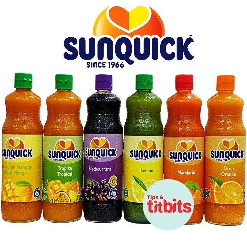 Sunquick Fruit Drink Base Jumbo 700ml/800ml Ice Lemon Tea/Mango Mixed ...