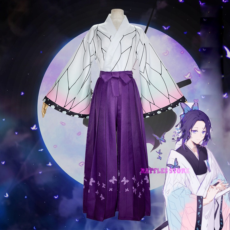 Anime Demon Slayer Kimetsu No Yaiba Cosplay Costume Kimono Kochou ...