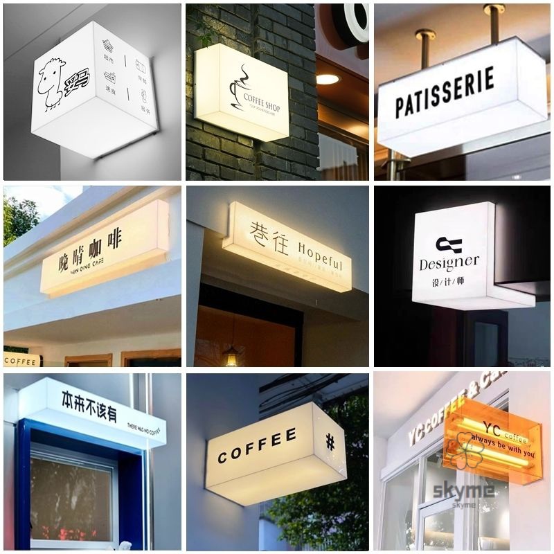 Acrylic Light Box Billboard Signboard Door Head Display Board Luminous ...