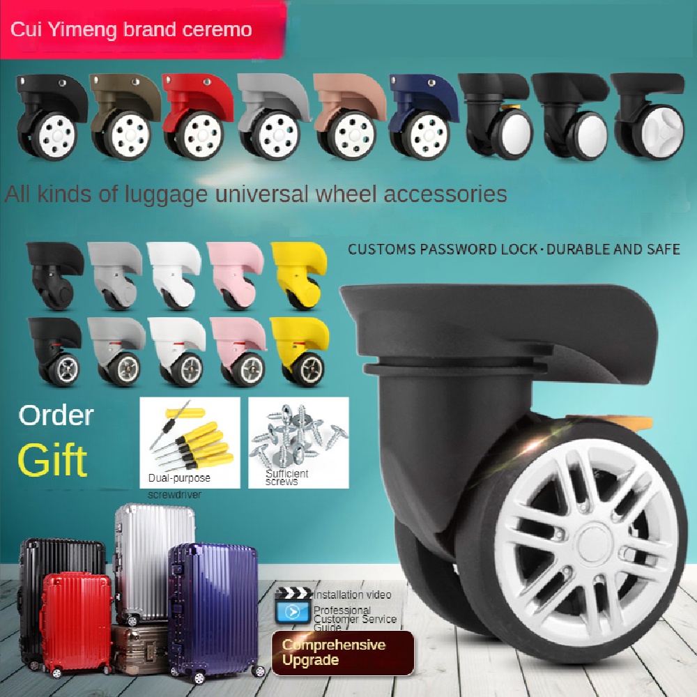 Trolley case wheel suitcase travel suitcase accessories shock-absorbing ...