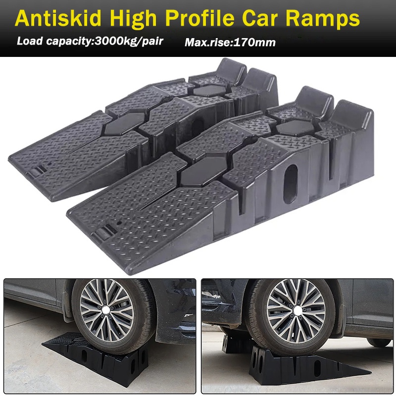 Heavy Duty Plastic Car Ramps Ramp Car Vehicle Truck Repairing Hand Tool ...