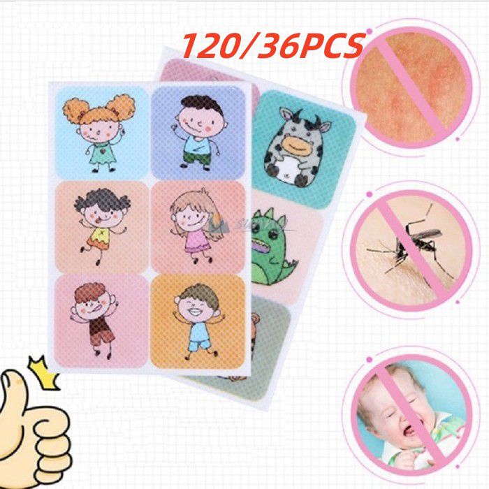 120PCS Mosquito Repellent Patch Stiker Non Toxic Natural Plant Based ...