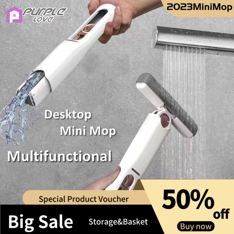 🇸🇬Ready Stock🇸🇬 Mini Table Mop 1set with Replace Head Household Mini ...