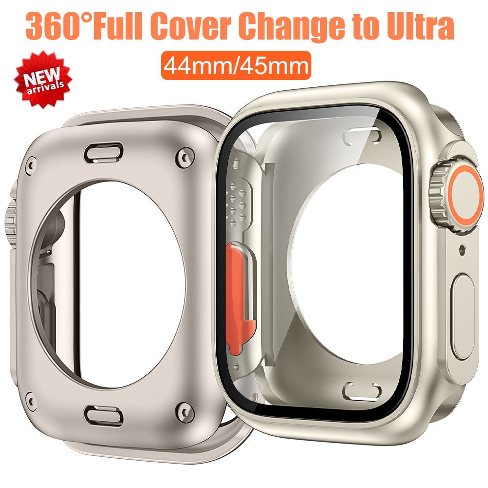 Change To Ultra 360 Full Protector Case for Apple Watch 45mm 44mm ...