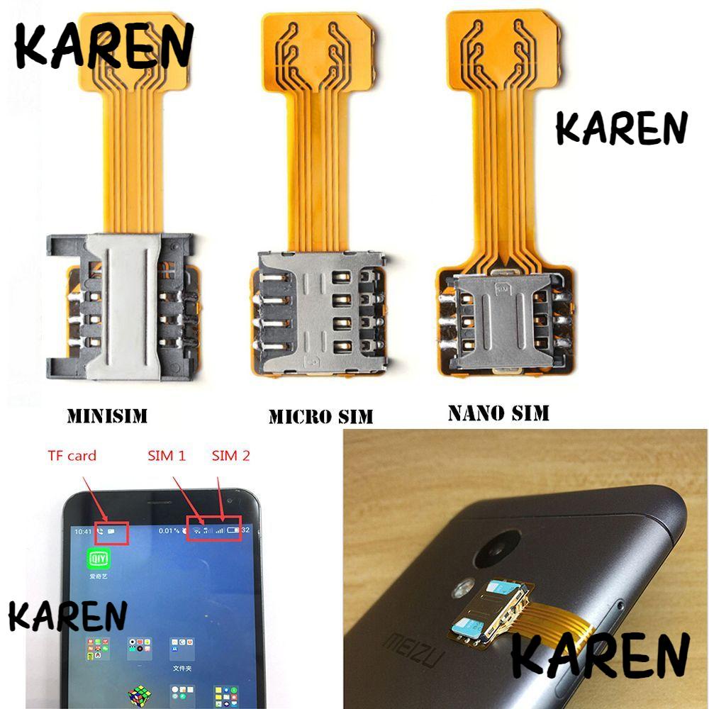 Geek TF DIY Hybrid Sim Slot Dual SIM Card Adapter Micro SD Extender ...