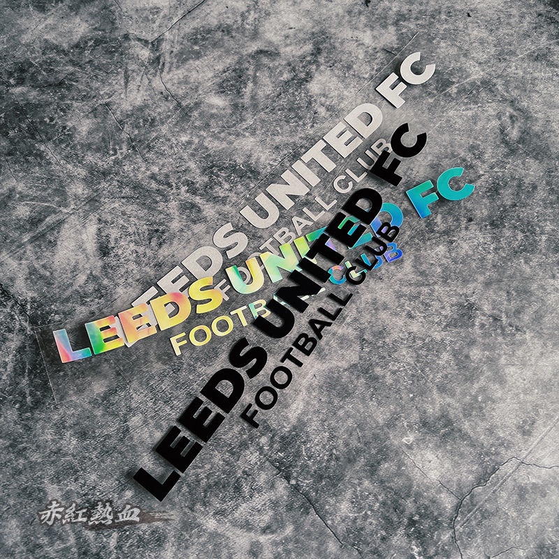 Premier League Leeds United FC Waterproof Reflective Car Sticker ...