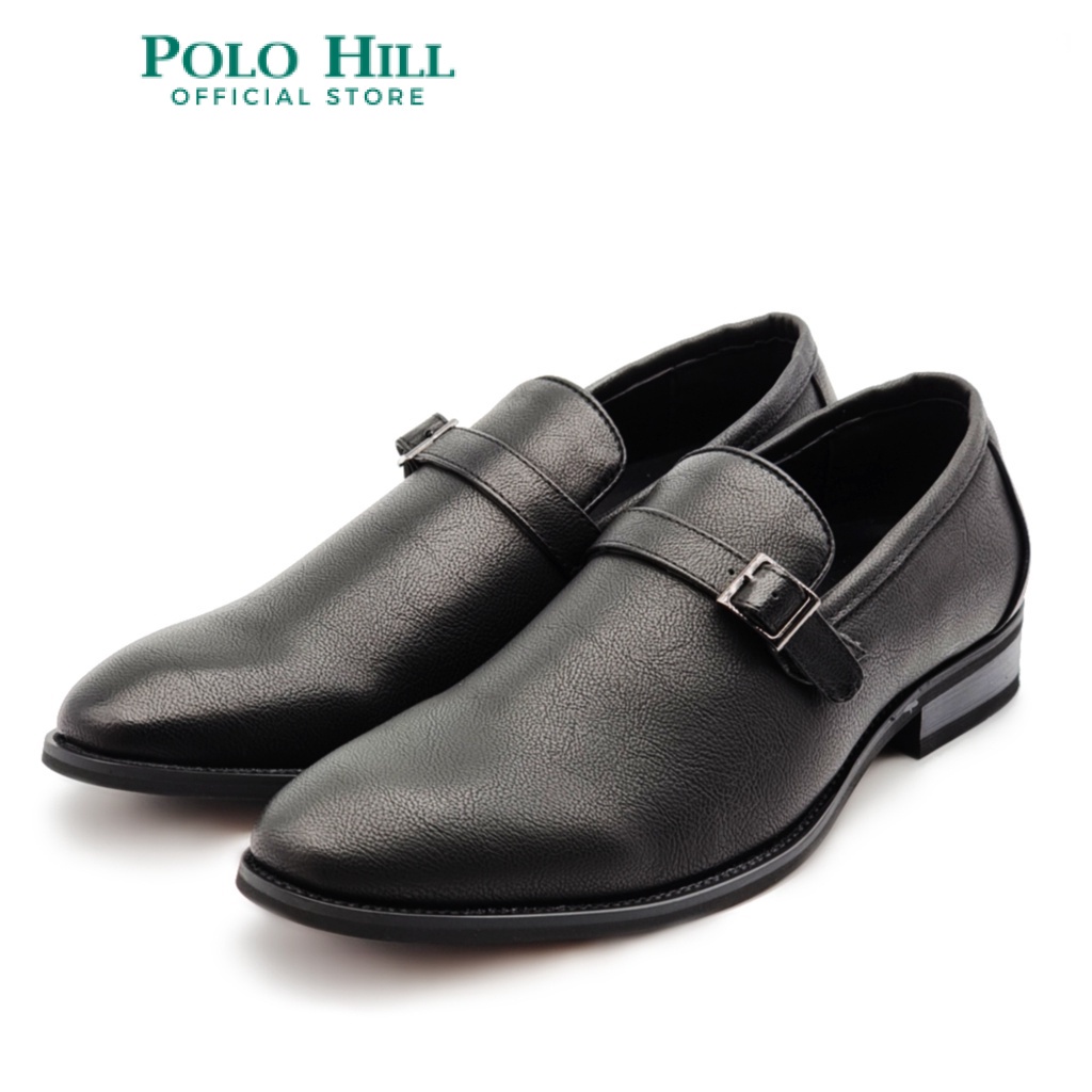 POLO HILL Men Slip On Laceless Formal Office Shoes PMSF-MS495 (Black ...