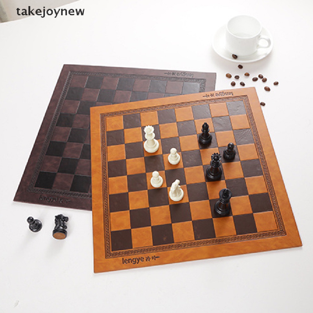 [takejoynew] Embossed Design PVC Leather International Chess Board ...